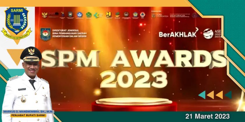 PENJABAT BUPATI SARMI HADIRI SPM AWARDS TAHUN 2023 | Kabupaten Sarmi