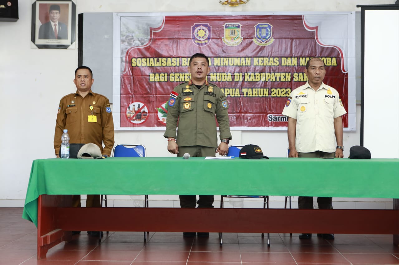 Sosialisasi Bahaya Miras dan Narkoba Bagi Generasi Muda Sarmi | Kabupaten Sarmi
