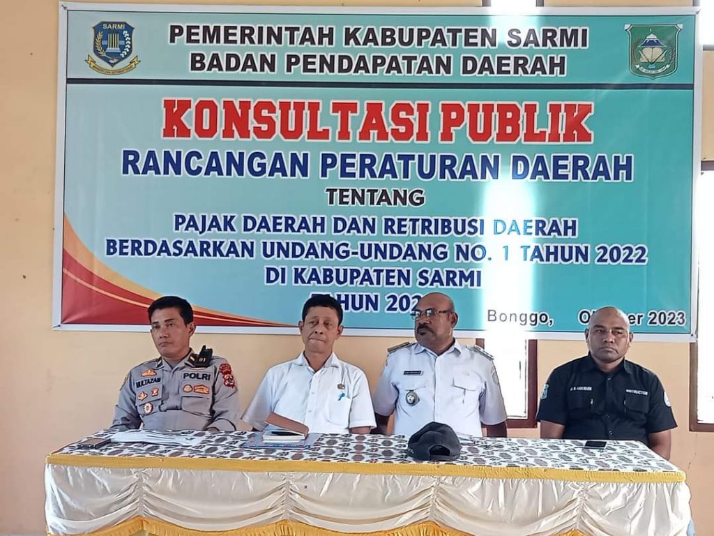 Konsultasi Publik Raperda Kabupaten Sarmi Tentang Pajak Daerah dan Retribusi Daerah Berdasarkan ...